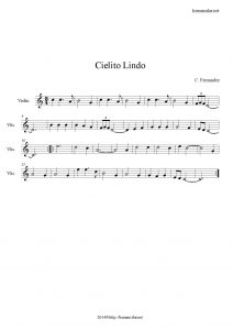 Cielito Lindo Violin Sheet Music – Free Sheet Music