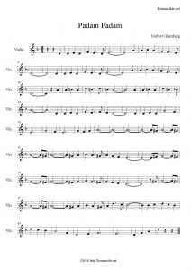 Padam Padam Violin Sheet Music – Free Sheet Music